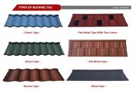 China Colorful Stone Coated Metal Building Roof Tiles tone Coated Aluminum Roof Tile for sale