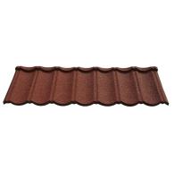 China 0.35mm Classic Type Stone Coated Metal Roof Tiles / Residential House Metal Roofing for sale