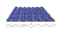 China 3.0mm Waterproof Performance Corrugated Pvc Plastic Synthetic Resin Building Roof Tiles for sale