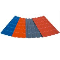 China 0.4mm PE Coated Metals Roofing Tile / Metal Roof Tile Sheet Building Material for sale