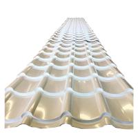 China 0.4mm PE Coated Metals Roofing Tile / Metal Roof Tile Sheet Building Material for sale