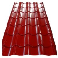China 0.4mm PE Coated Metals Roofing Tile / Metal Roof Tile Sheet Building Material for sale