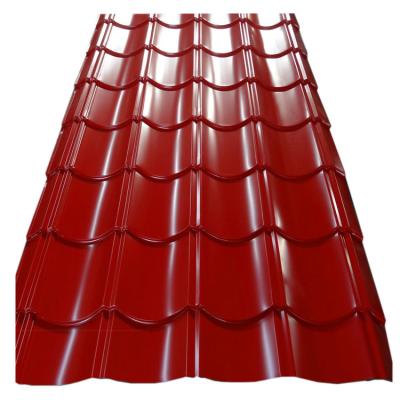 China 0.4mm PE Coated Metals Roofing Tile / Metal Roof Tile Sheet Building Material for sale