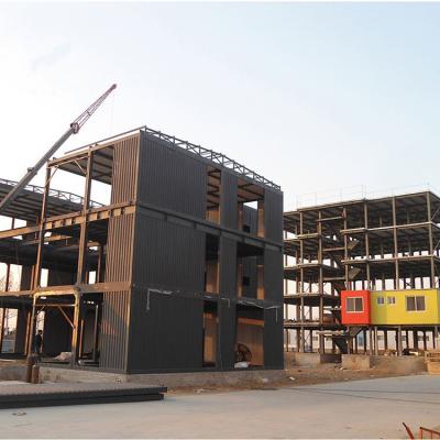 China Q345 Factory Construction Frame Prefabricated Steel Structure Luxurious Prefab Villa for sale