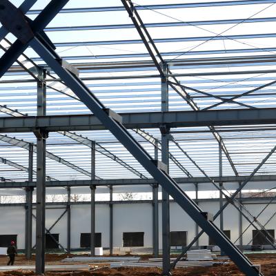China Fabricated Light Type Q235 Q345 Pre Built Metal Buildings Prefabricated Steel Structure for sale