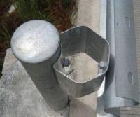 China 4.5mm Thickness Highway Guardrail Systems Parts Galvanized Round Guardrail Posts for sale