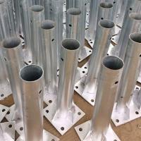 China 4.5mm Thickness Highway Guardrail Systems Parts Galvanized Round Guardrail Posts for sale