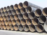 China Spiral Welded Large Diameter Steel Pipe / Round Steel Tubing Used For Construction for sale