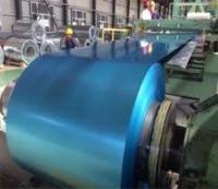 China Blue Tinted Anti - Finger Print Hot Dipped Galvalume Steel Coil Thickness+/-0.01mm for sale