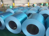 China Blue Tinted Anti - Finger Print Hot Dipped Galvalume Steel Coil Thickness+/-0.01mm for sale