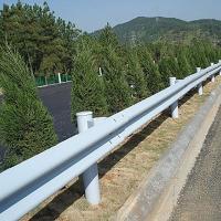 China Q235 Highway Guardrail Systems Galvanized Or Powder Coating Steel For Road Safety for sale