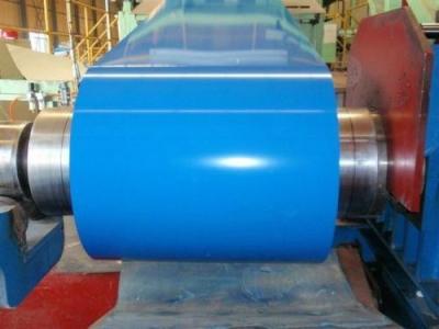 China 0.13 X 914 Mm RAL Color Bule Prepainted Galvalume Steel Coil JISG 3321 Grade for sale