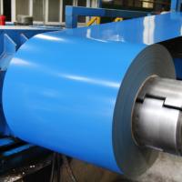 China 0.13 X 914 Mm RAL Color Bule Prepainted Galvalume Steel Coil JISG 3321 Grade for sale