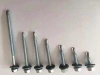 China Metric Hexagon Head Self Drilling Screws For Glass Wool Panel Installation for sale