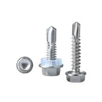 China Metric Hexagon Head Self Drilling Screws For Glass Wool Panel Installation for sale