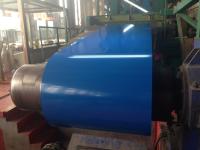 China PPGL YK Blue 0.17 X 1219MM Z100 Prepainted Steel Coil Back Coat 5~7MIC for sale