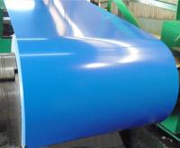 China PPGL YK Blue 0.17 X 1219MM Z100 Prepainted Steel Coil Back Coat 5~7MIC for sale