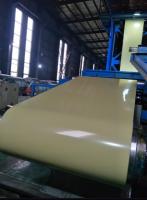 China G300 0.35X1220 Beige Prepainted Steel Coil Alun - Zinc 0.35mm Thickness for sale