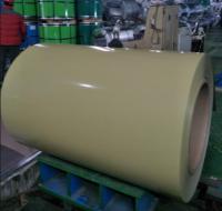 China 55% Alu 0.40X1220 Beige Prepainted Galvalume Steel Sheet In Coil For Structure Cladding for sale