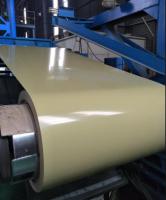 China 55% Alu 0.40X1220 Beige Prepainted Galvalume Steel Sheet In Coil For Structure Cladding for sale