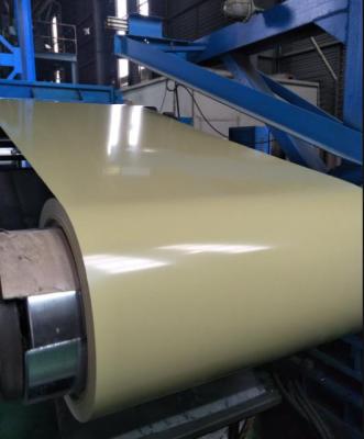 China 55% Alu 0.40X1220 Beige Prepainted Galvalume Steel Sheet In Coil For Structure Cladding for sale