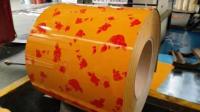China Q195 Patterned Prepainted Steel Coil 0.30 X 1100MM CGCC Top Coat 15~25MIC for sale