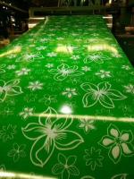 China Q195 Patterned Prepainted Steel Coil 0.30 X 1100MM CGCC Top Coat 15~25MIC for sale