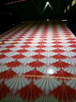 China Q195 Patterned Prepainted Steel Coil 0.30 X 1100MM CGCC Top Coat 15~25MIC for sale