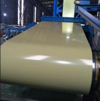 China PPGL Prepainted Galvalume Steel Sheet Coil Beige Color JIS G3302 Standard for sale