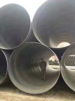 China Q235B Q345B Welded Hollow Steel Pipe , Large Diameter And Wall Thickness Round Water Pipe for sale