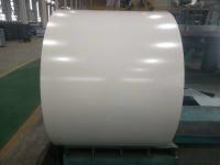 China 0.40 X1200 Mm White Prepainted Steel Coil For Kiosks , Shutters , Guard Doors for sale