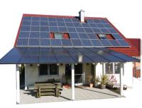 China Blue Prefabricated Steel Structure Aluminum Ground Solar Mounting System With Great FlexIbility for sale