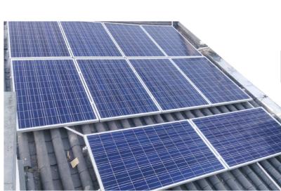 China Blue Prefabricated Steel Structure Aluminum Ground Solar Mounting System With Great FlexIbility for sale