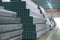 China Square Hollow Steel Pipe Made By Hot Dipped Galvanized Steel Coil 100 X 100 mm for sale