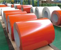 China 0.12mm JIS G 3302 SGCC Orange Prepainted Steel Sheet for sale
