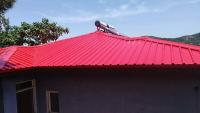 China Pre-painted Galvanized Steel Roofing Sheet in Red Color for Villas for sale