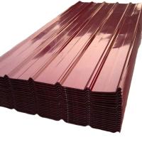 China 0.5mm Pre-painted Galvanized Steel Roofing Sheet in Red Color for Building Roof Cover for sale