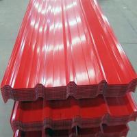China 0.5mm Pre-painted Galvanized Steel Roofing Sheet in Red Color for Building Roof Cover for sale
