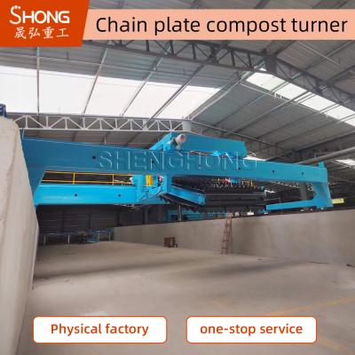 China Durable 19.5kw Groove Type Compost Turning Machine With 1.68m Groove Depth And 2 Cubic Meter Capacity For Municipal Applications for sale