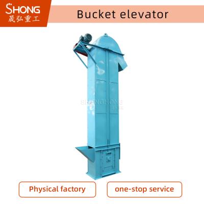 China Customizable Length Adjustable Speed Motorized Drive Bucket Elevator Conveyor Belt System for sale