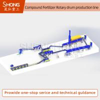 China 100,000 Tons/Year Rotary Drum Granulator NPK Production Line with 20-48% Nutrient Content and Customized Power for sale