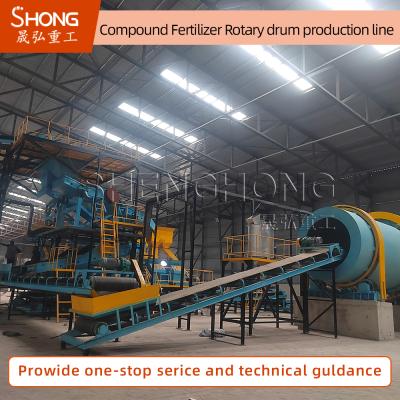 China Automated Fertilizer Drum Granulation Plant with 11r/min Rotary Speed and 1 Year Warranty for Compound Fertilizer Production for sale