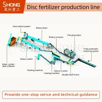 China Disc Granulator Organic Fertilizer Production Line for Livestock Manure Processing for sale