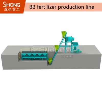 China Fully Automatic BB Fertilizer Production Line with Customized Capacity 1-50 T/H and High Working Efficiency for sale