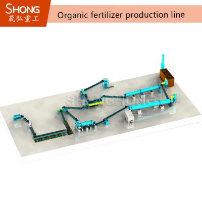 China 4-5t/h Organic and Compound Fertilizer Production Line with One-Step Molding Process for Recycling Organic Waste for sale