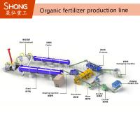 China Pig Manure Organic Fertilizer Production Line Fermentation 75kw 5t/H for sale