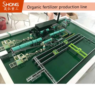 China Powder Organic Fertilizer Production Line For Animal Manure Waste for sale
