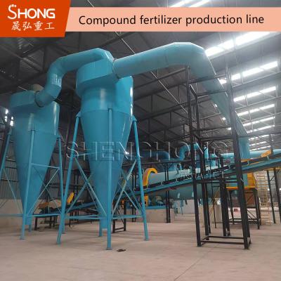China NPK Fertilizer Production Line 2-5mm Granules 380V PLC Control for sale