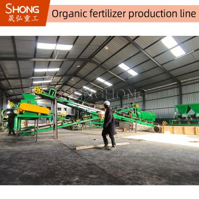 China 1-20 Tons/Hour Organic Fertilizer Production Line Low Energy Consumption for sale