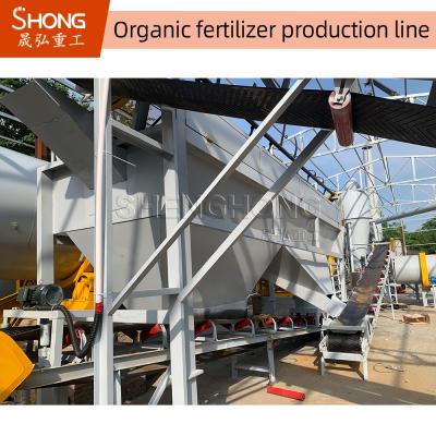 China Compost Organic Fertilizer Making Production Line Full Automatic for sale